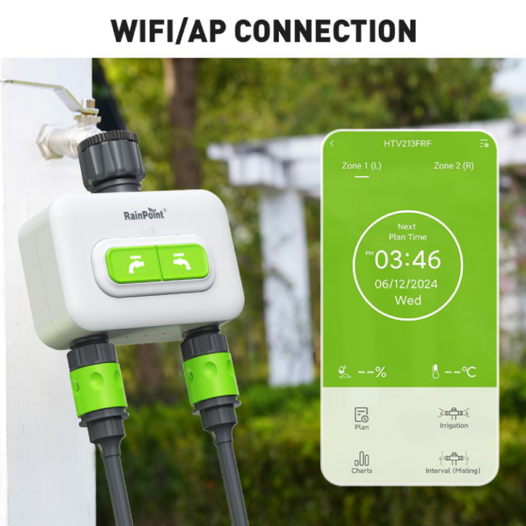 RainPoint Smart WiFi 2-Zone Irrigation Timer - Online Hydroponics Shop